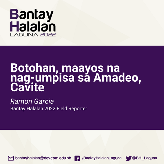 Botohan, maayos na nag-umpisa sa Amadeo, Cavite | Los Baños Times