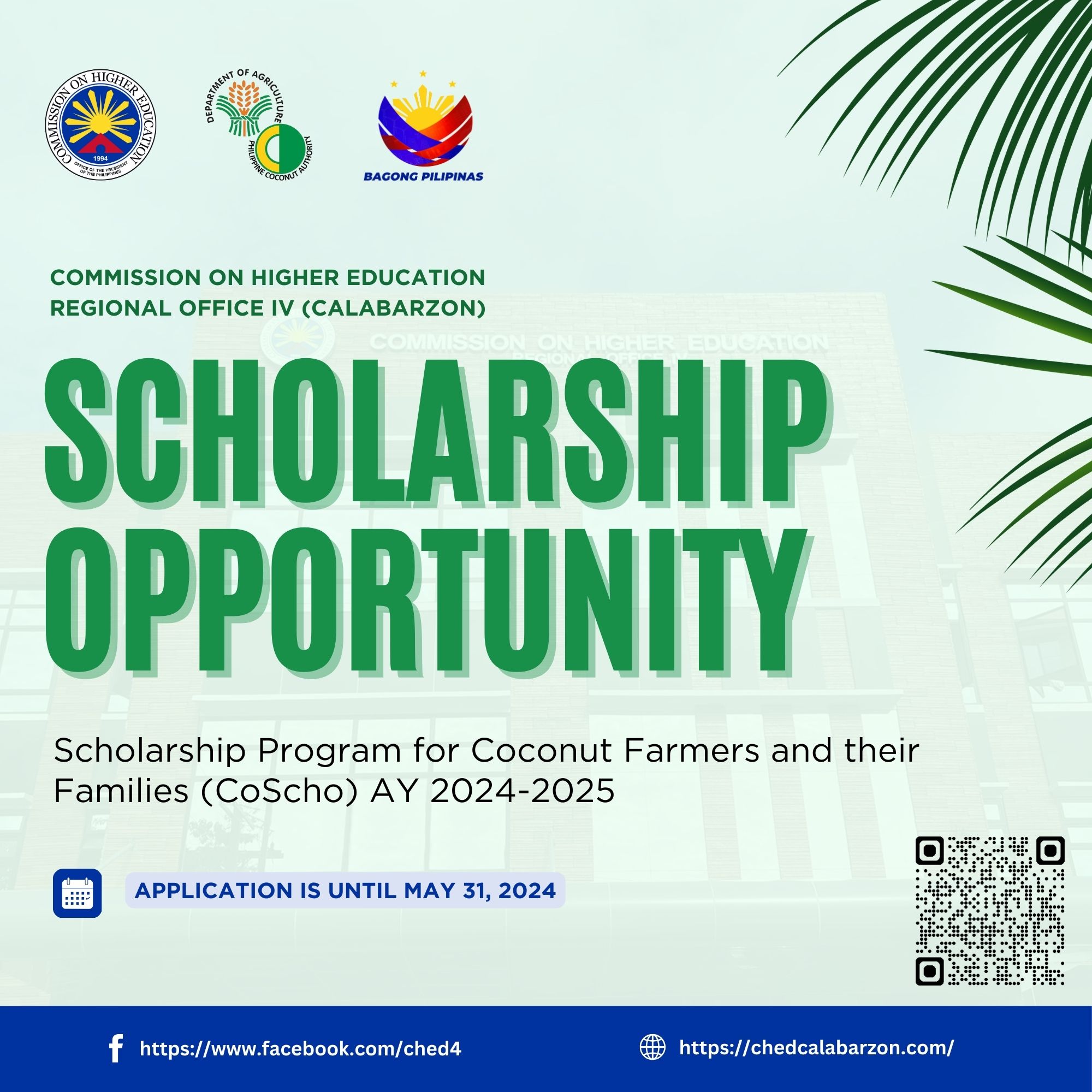 CHED-Region IV-A scholarship for coconut farmers open until May 31 ...