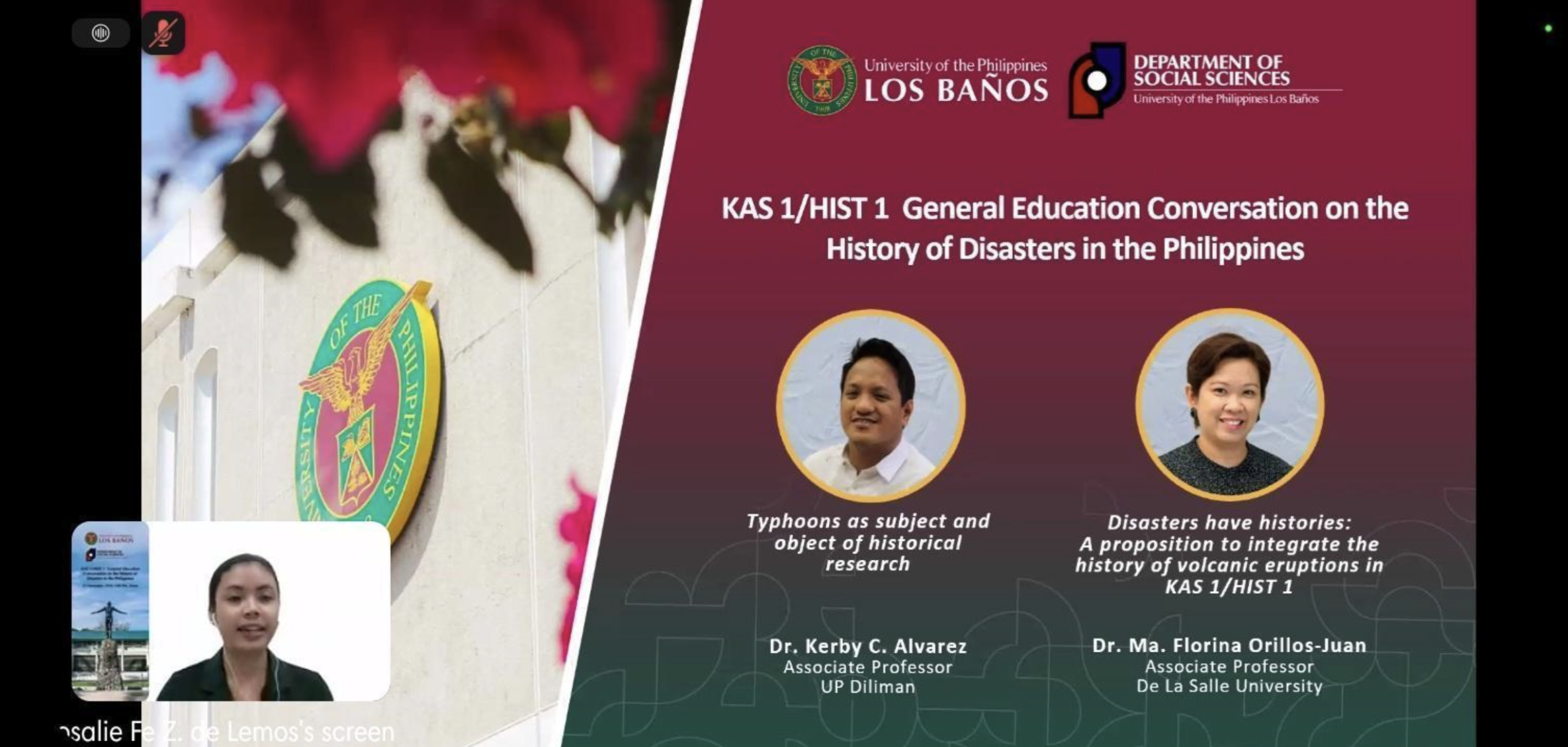 Kasaysayan ng mga natural na kalamidad tinalakay sa UPLB webinar | Los ...